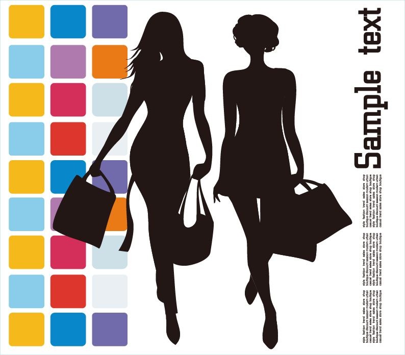 Fashion Shopping Vector Illustration Free Vector Graphics All Free 