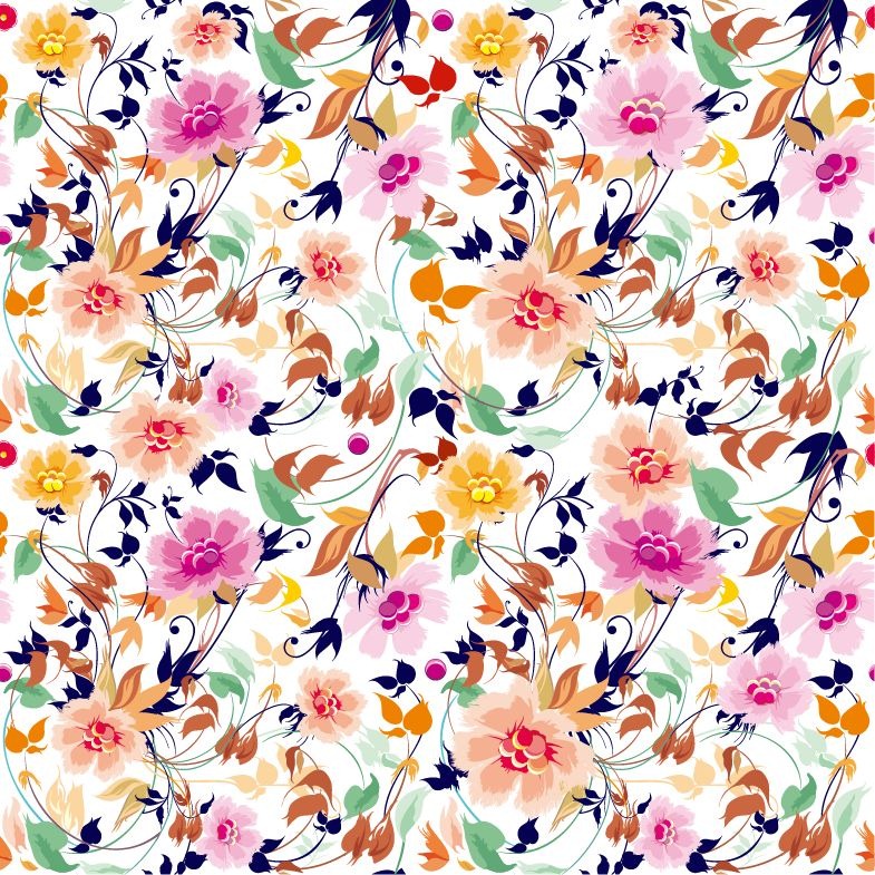 Flowers Seamless Pattern Element Vector Background | Free Vector ... Flowers Seamless Pattern Element Vector Background | Free Vector ...