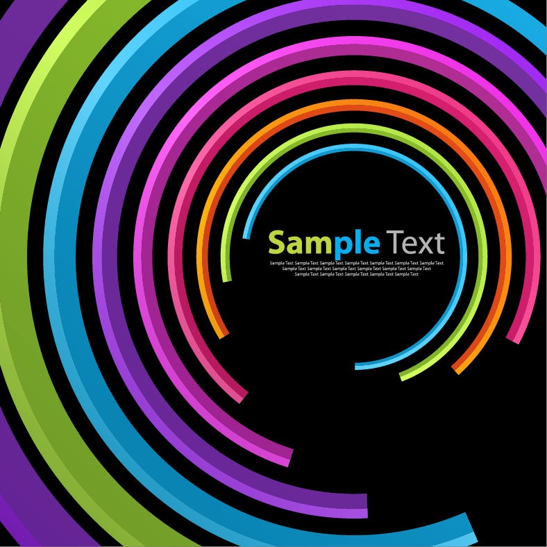 Abstract Colorful Circles Free Vector Graphics All Free Web