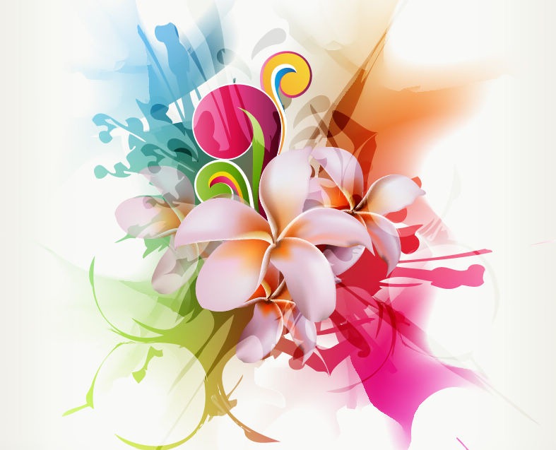 Abstract Floral Vector Illustration Artwork | Free Vector Graphics ... Abstract Floral Vector Illustration Artwork | Free Vector Graphics ...