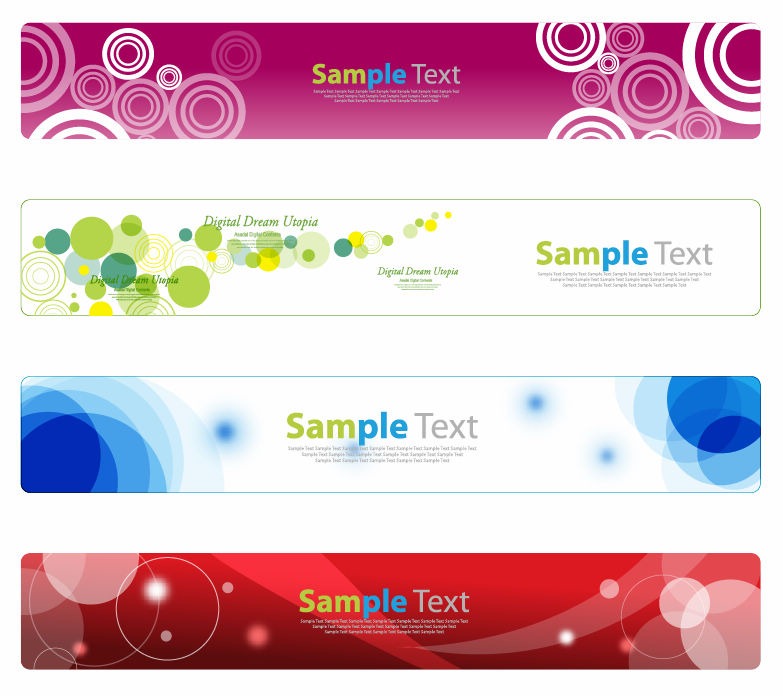 Horizontal Banner Set for Web | Free Vector Graphics | All Free Web ... Horizontal Banner Set for Web | Free Vector Graphics | All Free Web ...