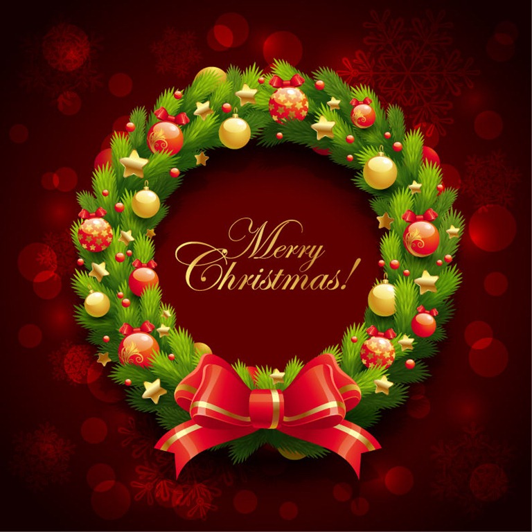 Christmas Wreath Vector Illustration | Free Vector Graphics | All Free ... Christmas Wreath Vector Illustration | Free Vector Graphics | All Free ...