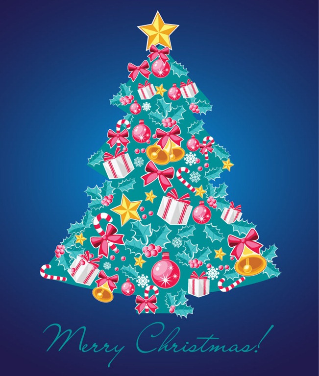 Christmas Tree Vector Illustration 7 | Free Vector Graphics | All Free ... Christmas Tree Vector Illustration 7 | Free Vector Graphics | All Free ...