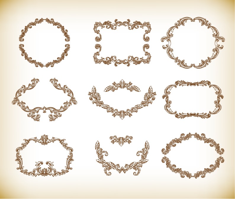 Floral Vintage Frames Vector Graphics Set | Free Vector Graphics | All ... Floral Vintage Frames Vector Graphics Set | Free Vector Graphics | All ...