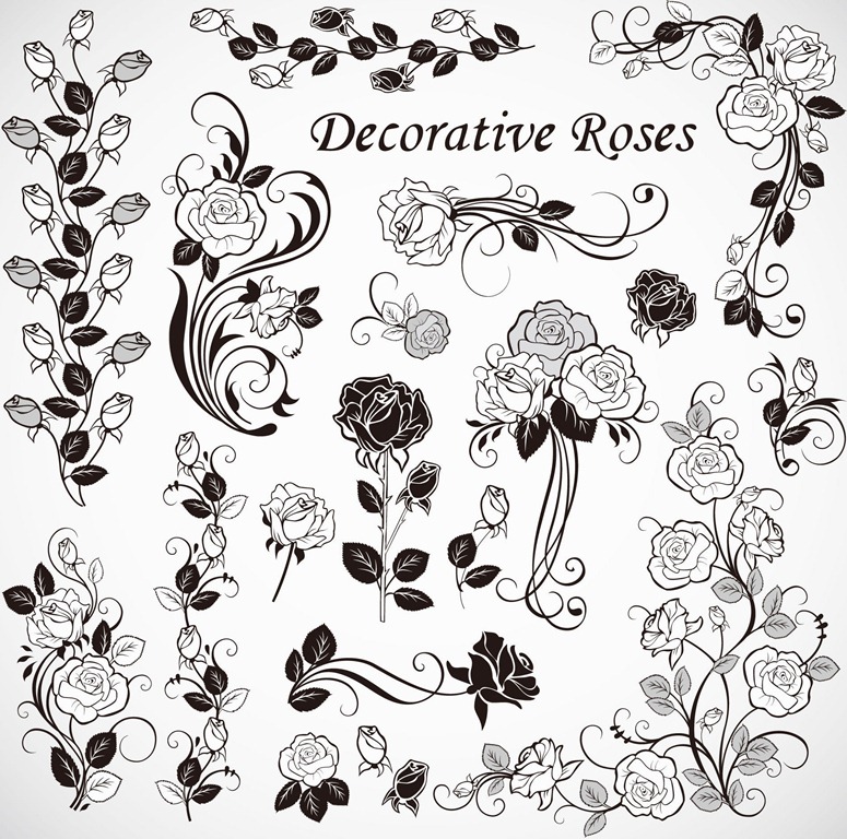 Free Vector Roses Decoration | Free Vector Graphics | All Free Web ...